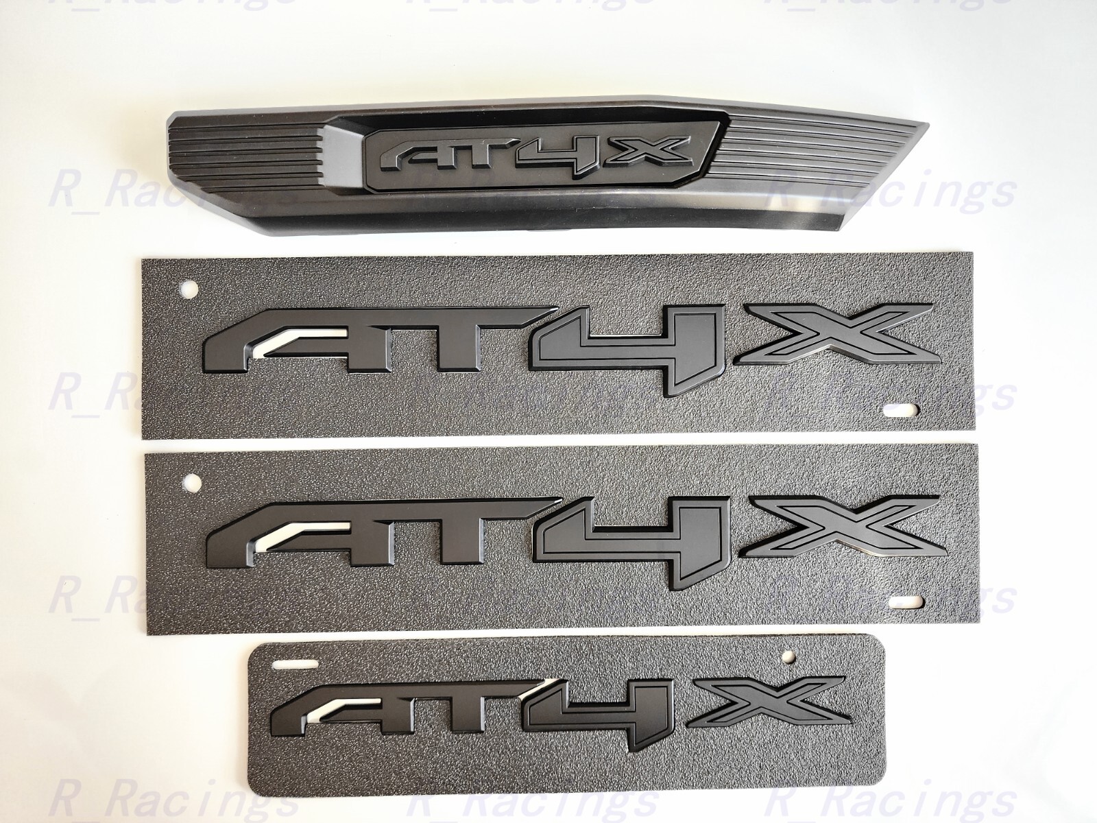 4PCS Matte Black Doors Front Rear AT4X Emblems GMC 2022+ Sierra 1500 | eBay