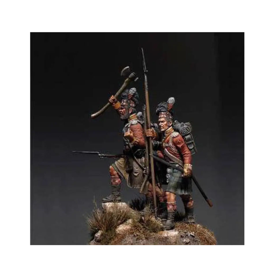 1/32 54mm Resin Model Kit Scottish Highlanders Unpainted | eBay