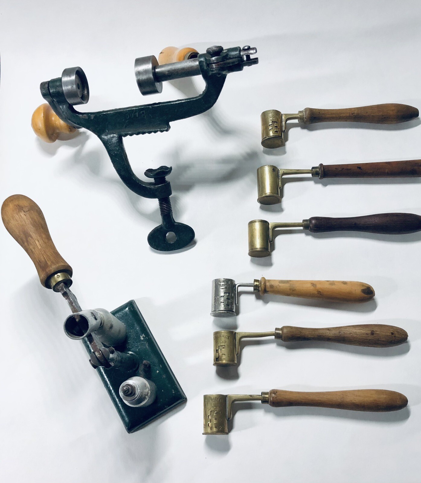 Vintage Brass Capper And Decapper Primer Shoot Gun Tool & Cartridge ...