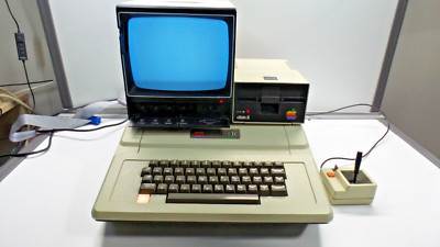Apple II Plus Computer with Monitor and Joystick, Power on. | eBay