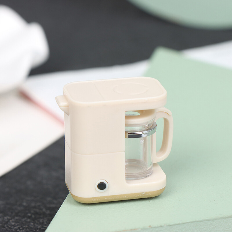 1:12 Dollhouse Miniature Coffeemaker Kitchen Coffee Machine Coffee Pot ...
