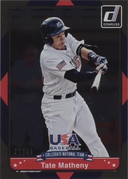2015 Panini Donruss - USA Collegiate National Team Tate Matheny #20 ...