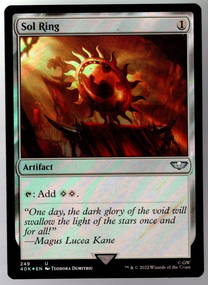 Sol Ring 249 Uncommon Surge Foil Warhammer 40K MTG NM | eBay