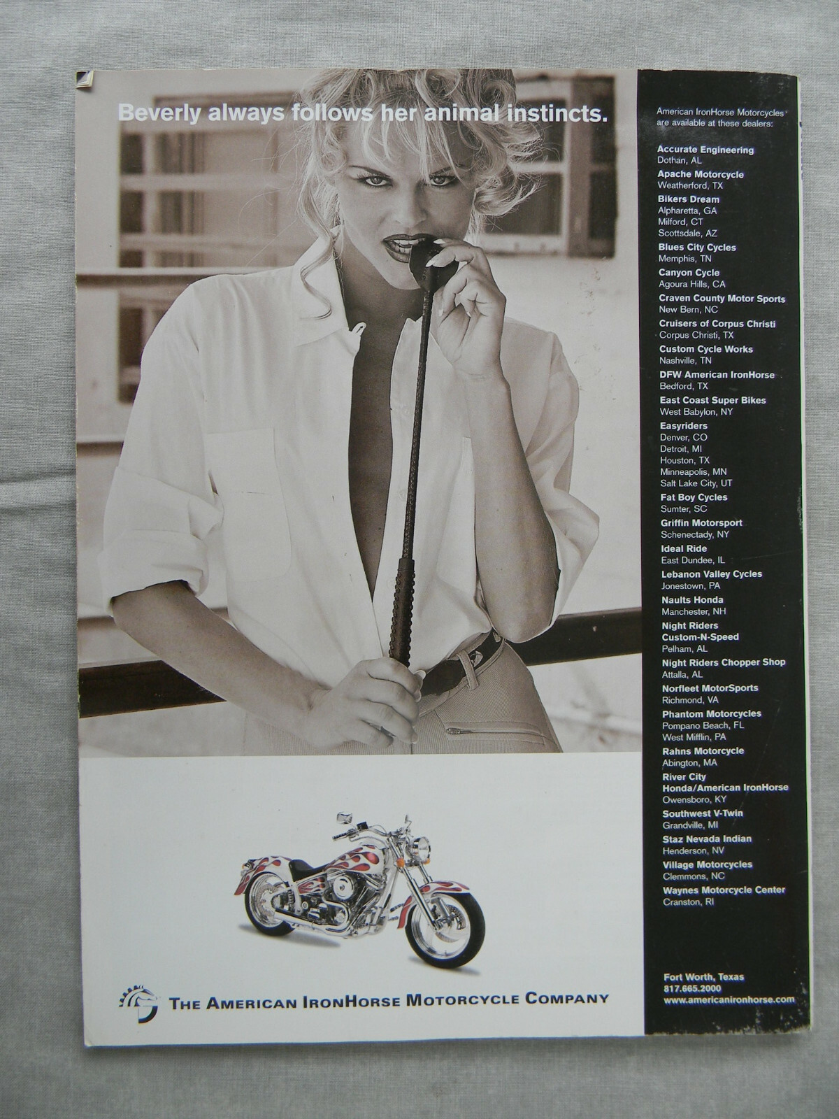 Easyriders MAGAZINE February 2000 w/ pullout centerfold of topless ...