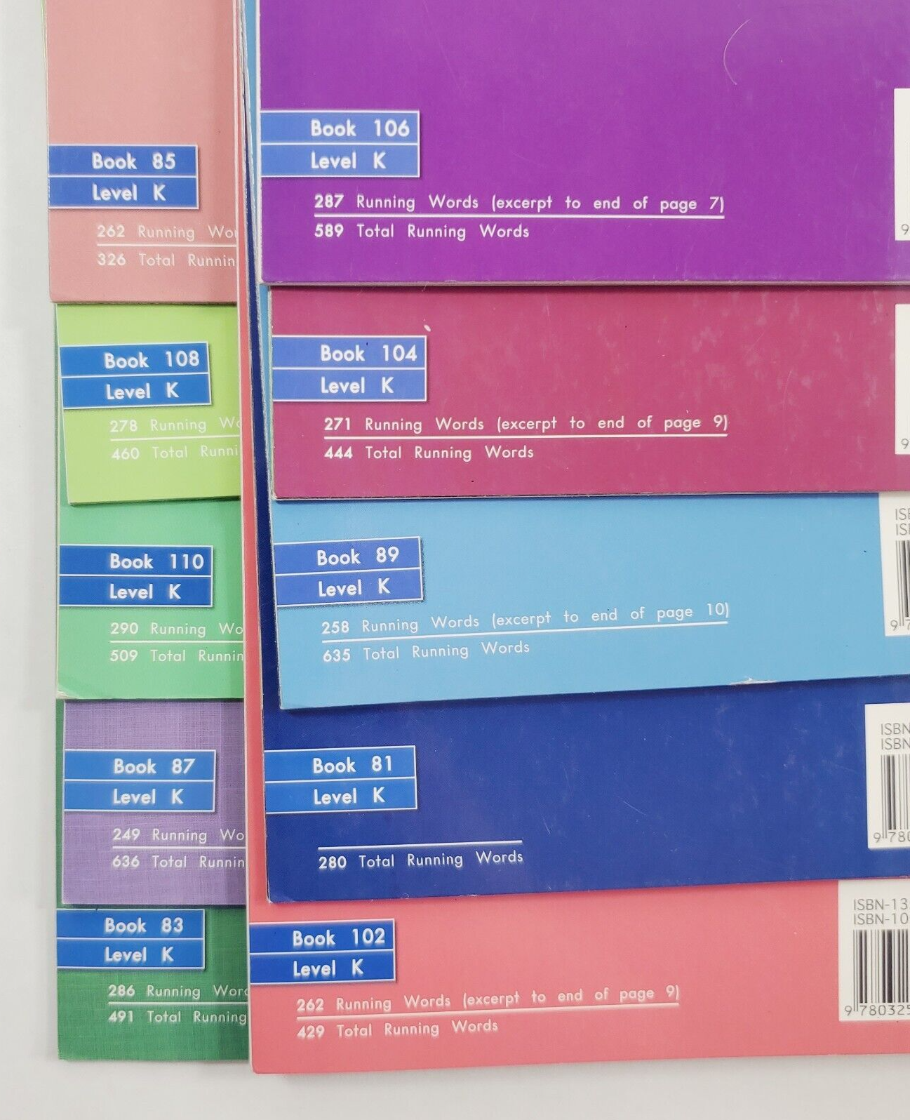 Lot of 10 Fountas & Pinnell LLI Blue System Level K Leveled Readers ...