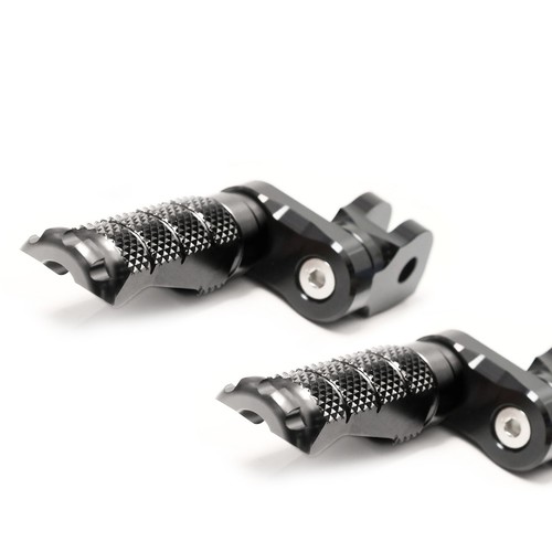 Black R-FIGHT 25mm Riser Front Foot Pegs For Speedmaster EFI 10 11 12 ...