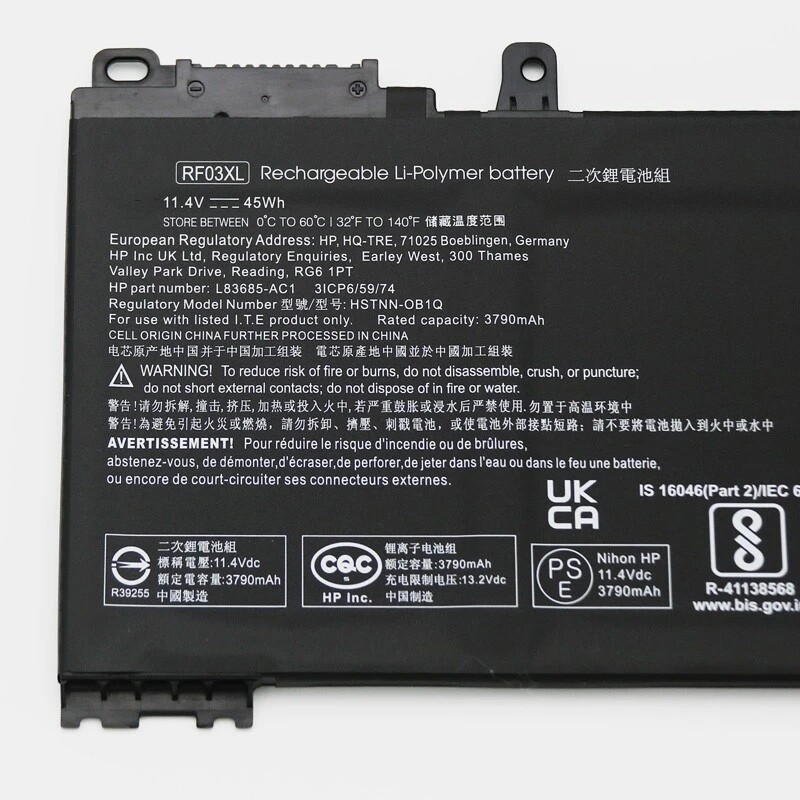 RE03XL Battery for HP ProBook 430 440 445 450 455R G6 430 440 445 450 ...