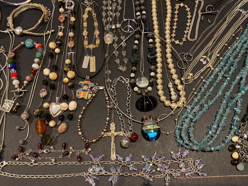 Sterling Silver 925 Jewelry Lot with Stones Wear or Scrap 694g | eBay