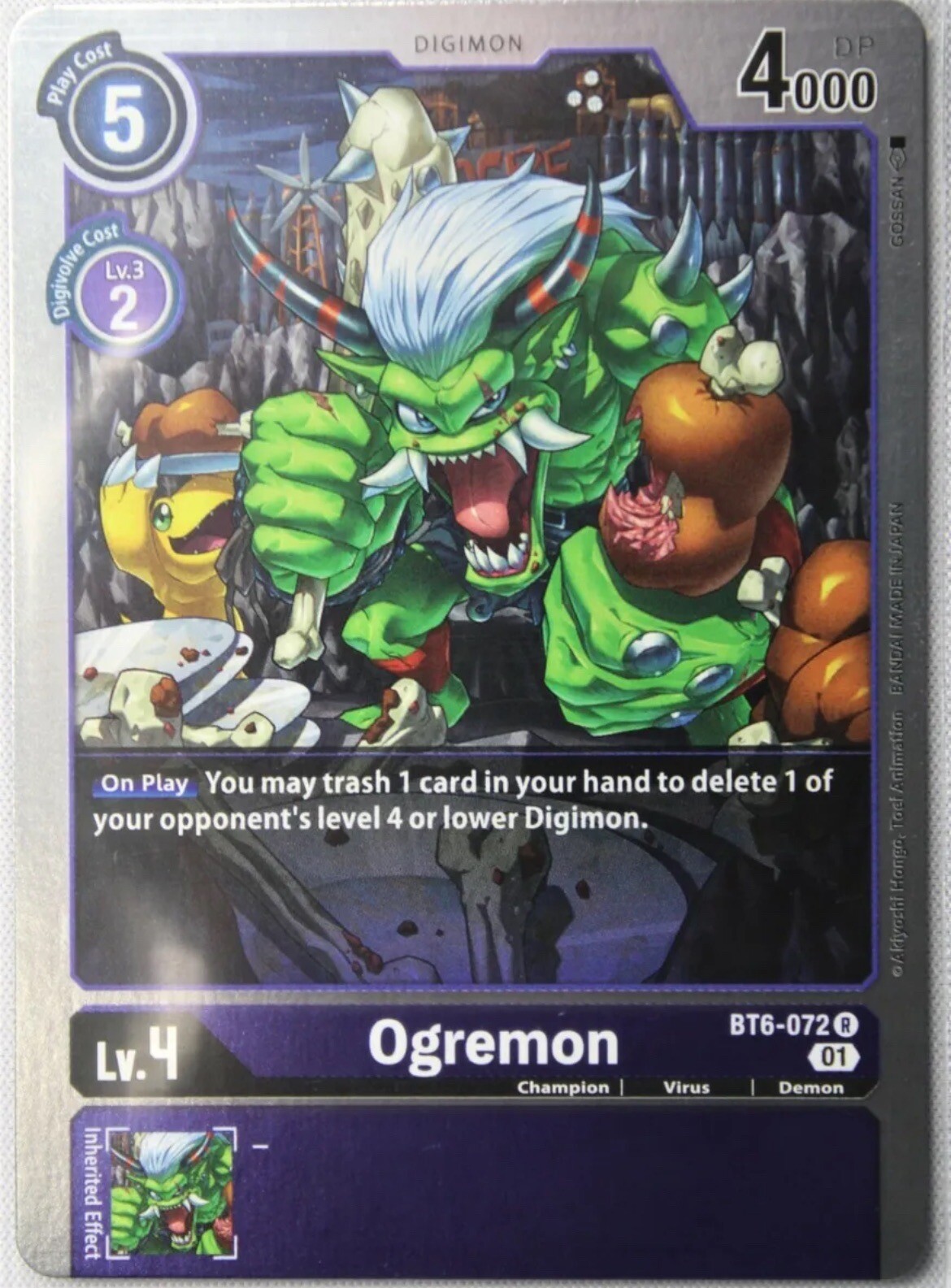 Ogremon BT6-072 R Digimon Card Game Double Diamond NEW | eBay