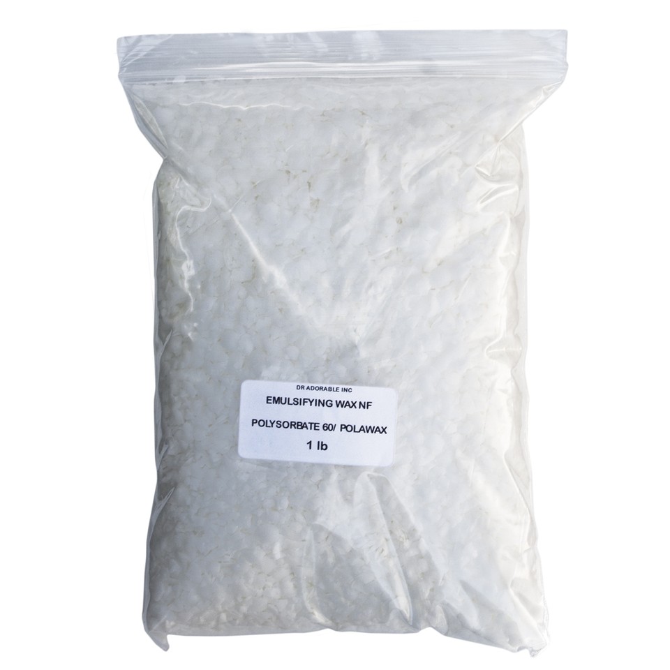 PURE EMULSIFYING WAX NF / POLYSORBAT E 60 2 OZ 4 OZ 8 OZ 12 OZ 16 OZ-TO ...