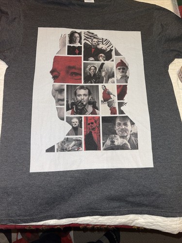 bill murray Adult Medium Movie Collage T Shirt Grey Unisex Cotton ...
