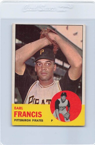 1963 Topps #303 Earl Francis Pirates EX *4329 | eBay