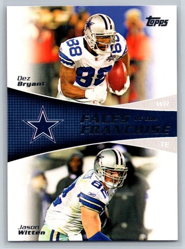 2011 Topps Dez Bryant Jason Witten Faces of the Franchise Insert ...