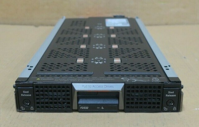 Dell POWEREDGE FD332 Storage Block - Dual PERC With 2 X 1tb SAS for Fx2 ...