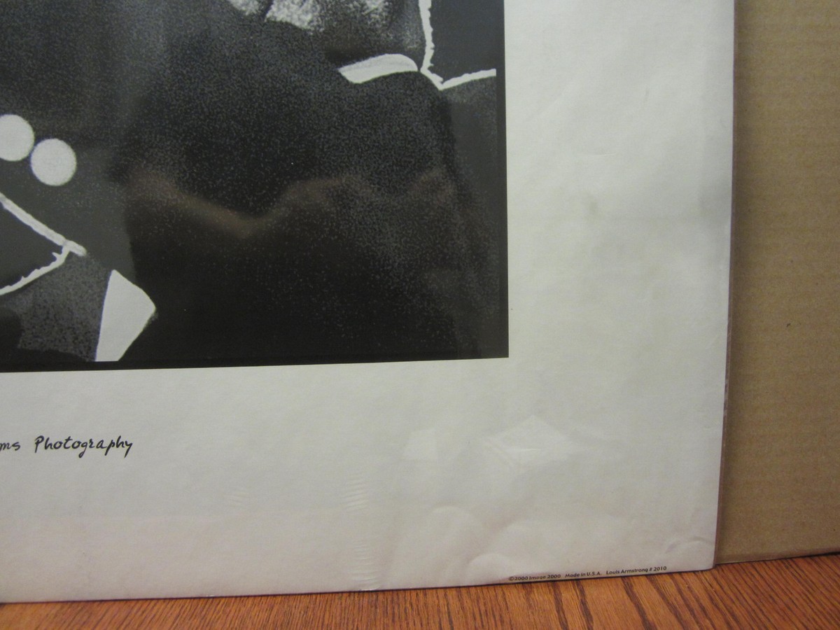 Vintage 2000 Louis Armstrong Poster Jazz Trumpeter Singer Vintage 2000