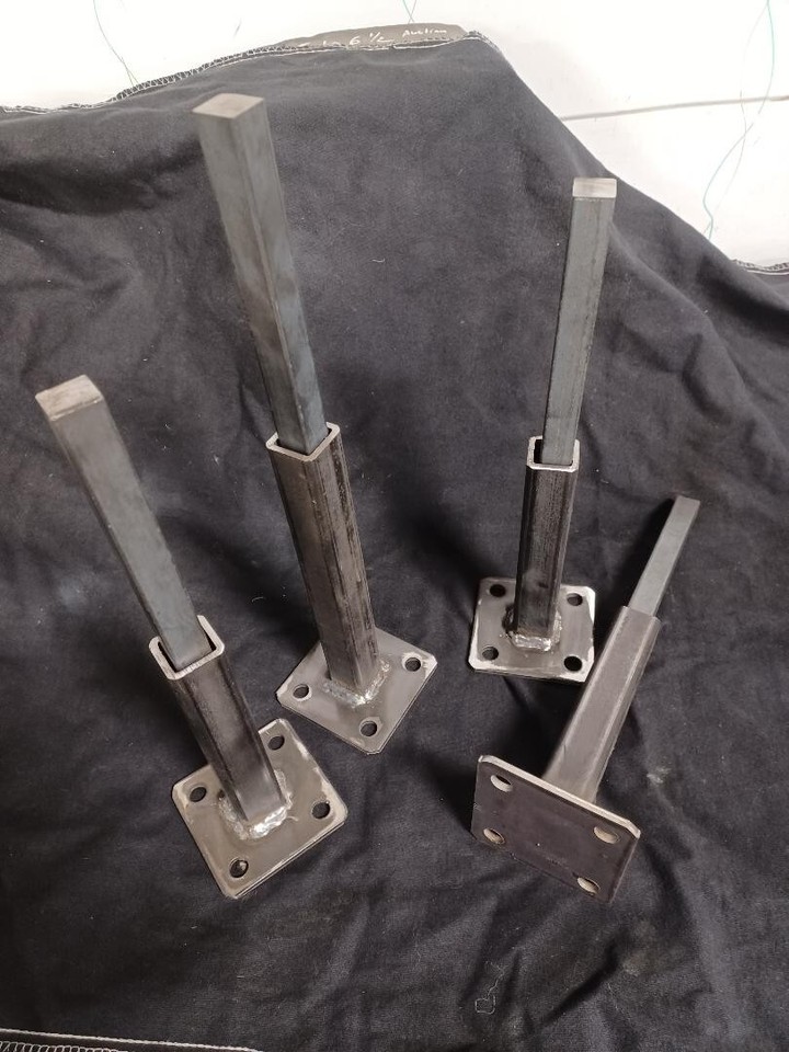 4-Step Railing REPAIR Broken POST Base 2-6" 2-8" No welding slips in 1 ...