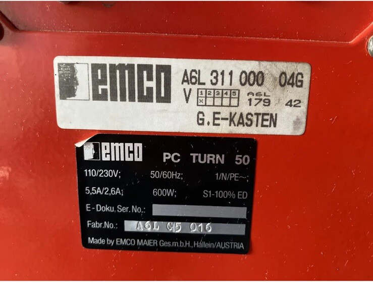 Emco Pc turn 50 PC controlled CNC tabletop turning machine, Can Ship | eBay