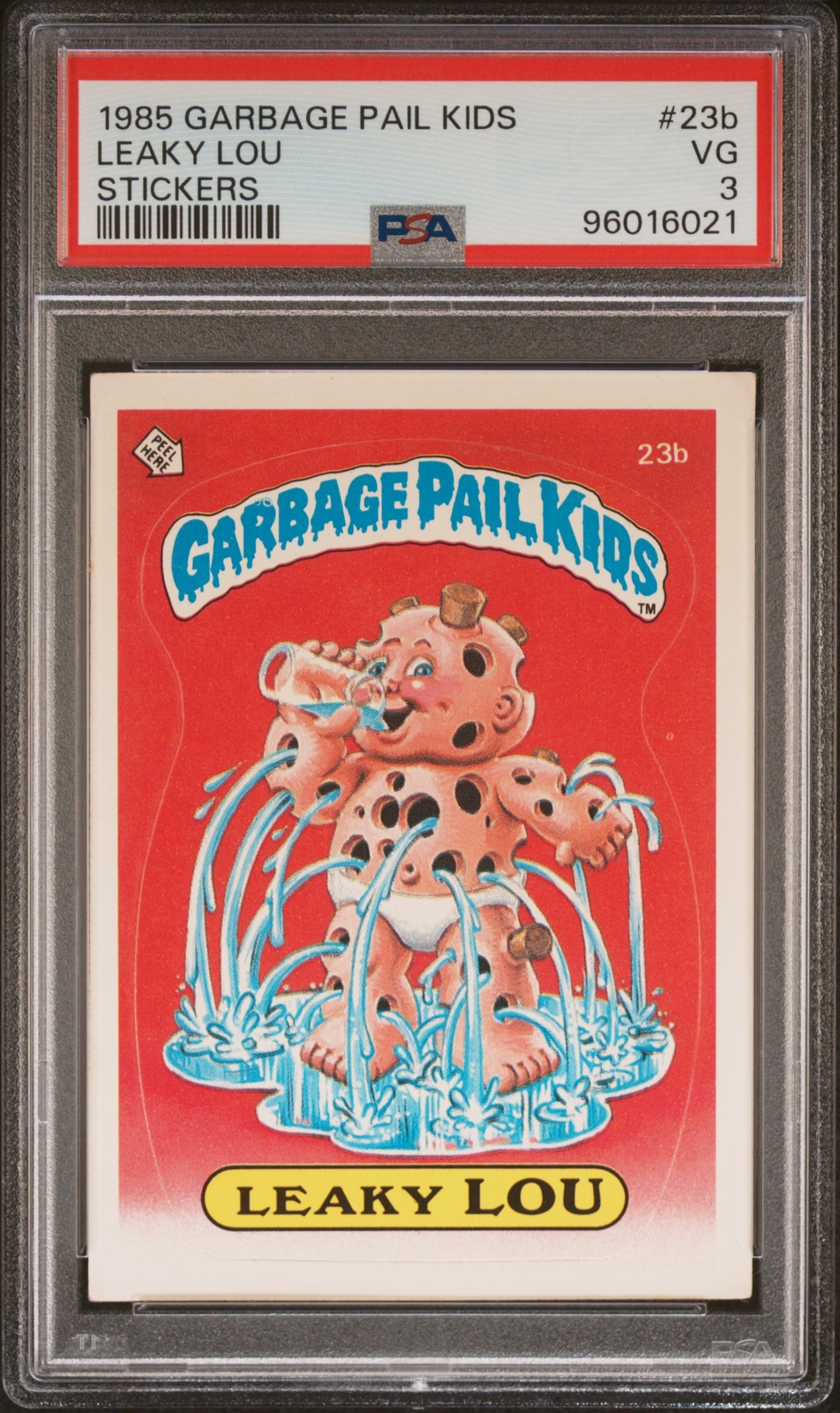 1985 GPK STICKERS #23B LEAKY LOU PSA 3 | eBay