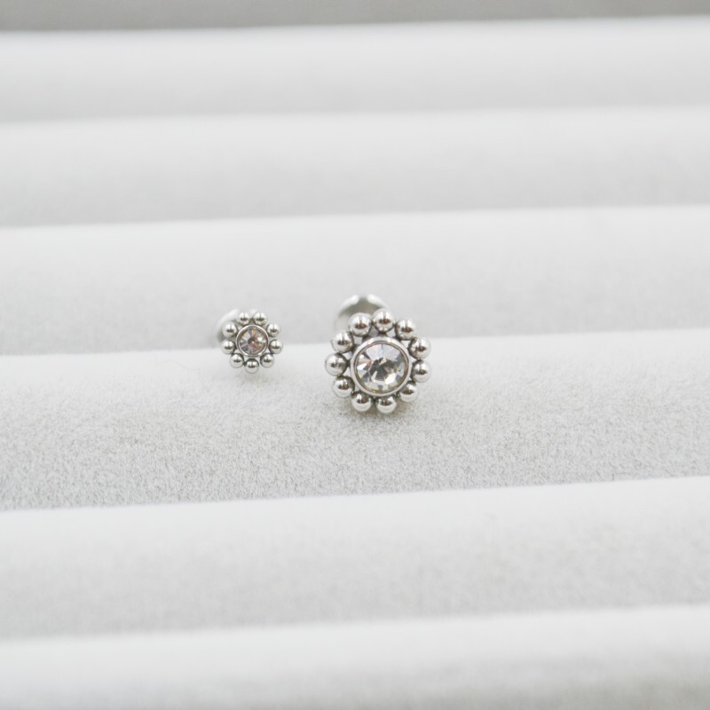 50PCS Shine Gems Labret Lip Chin Ring Monroe Ear Helix Tragus Bars 16g ...