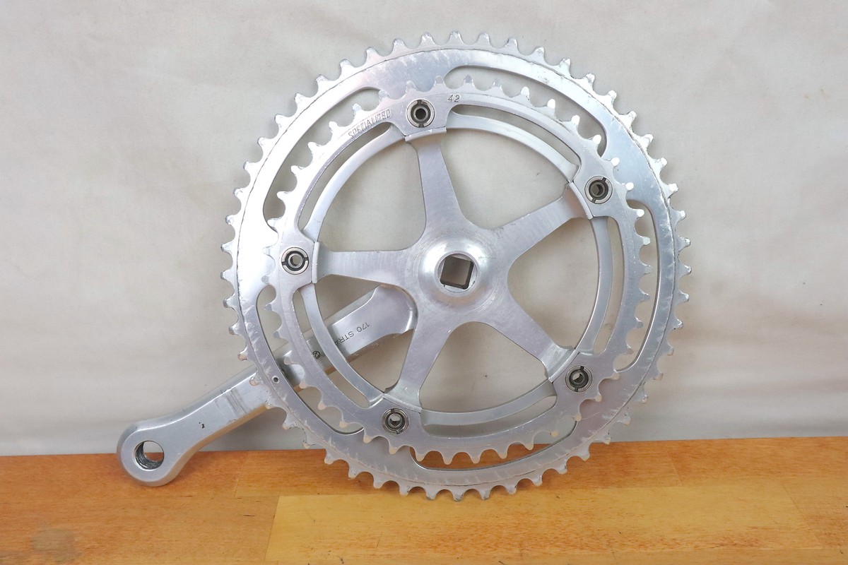 Vintage Campagnolo Record 170mm Strada W/ 52/42T Chainrings Vintage Campagnolo Record 170mm Strada W/ 52/42T Chainrings