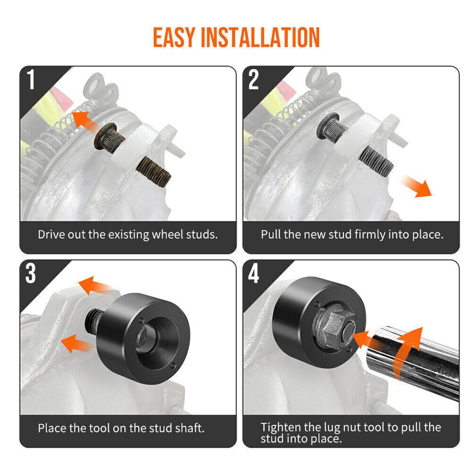 Wheel Stud Installer Lisle Tool Corporation 22800 for Tire Bolts ...