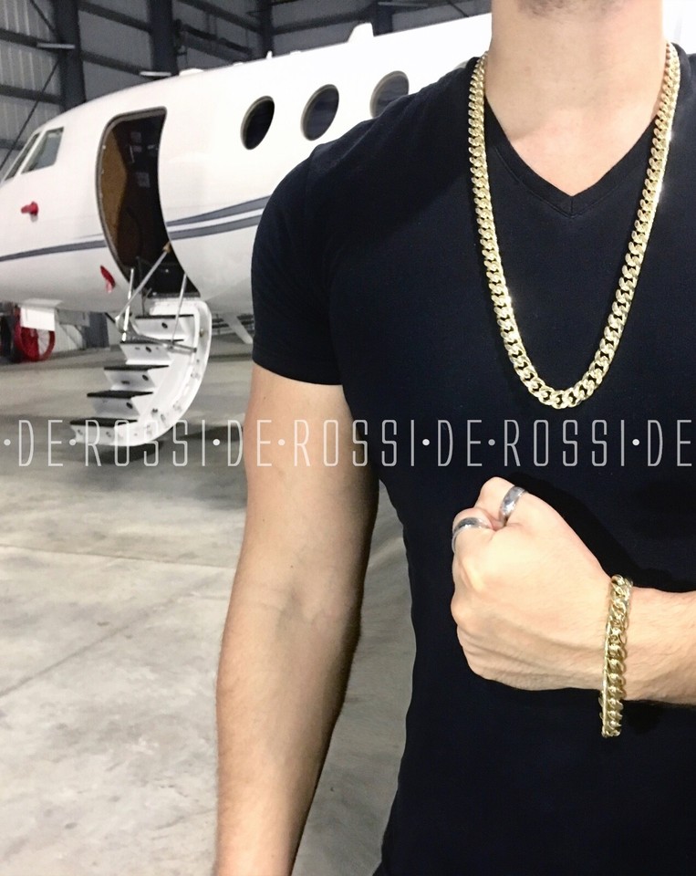 AUTHENTIC Cuban Link Chain SOLID HEAVY 18K GOLD f Made Italy *LIFETIME ...