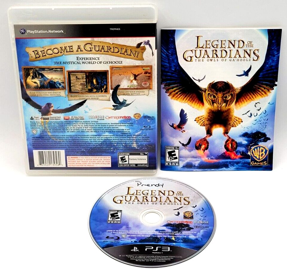 LEGEND OF THE GUARDIANS CIB COMPLETE IN BOX PS3 PLAYSTATION 3 GAME | eBay
