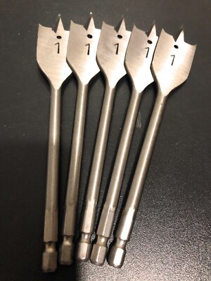5 Pc 1 Inch Flat Boring 1 Inch Drill Bit Wood Hole | eBay