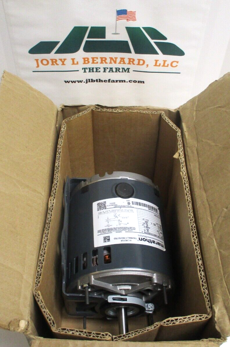 ODP Ball Bearing Motor Marathon 48S17D2056 Belt Drive Motor - 1/3 HP ...