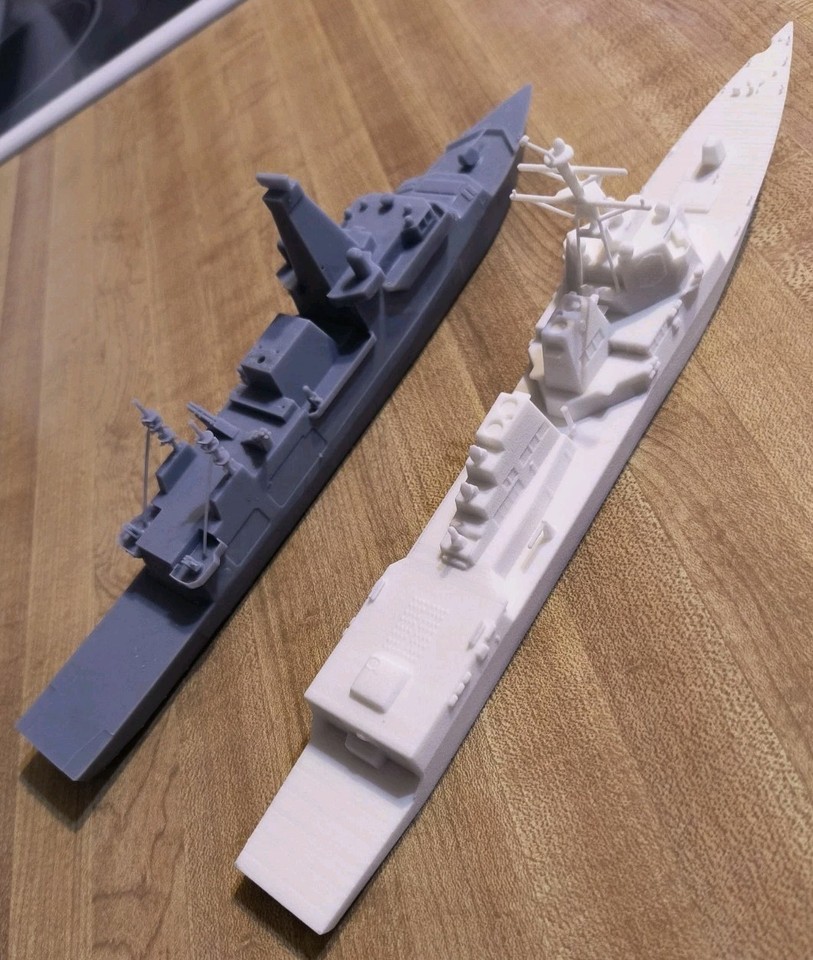 1/600 Scale RN Type 26 Class Frigate And USN Flight 2 Burke DDG - 3D ...