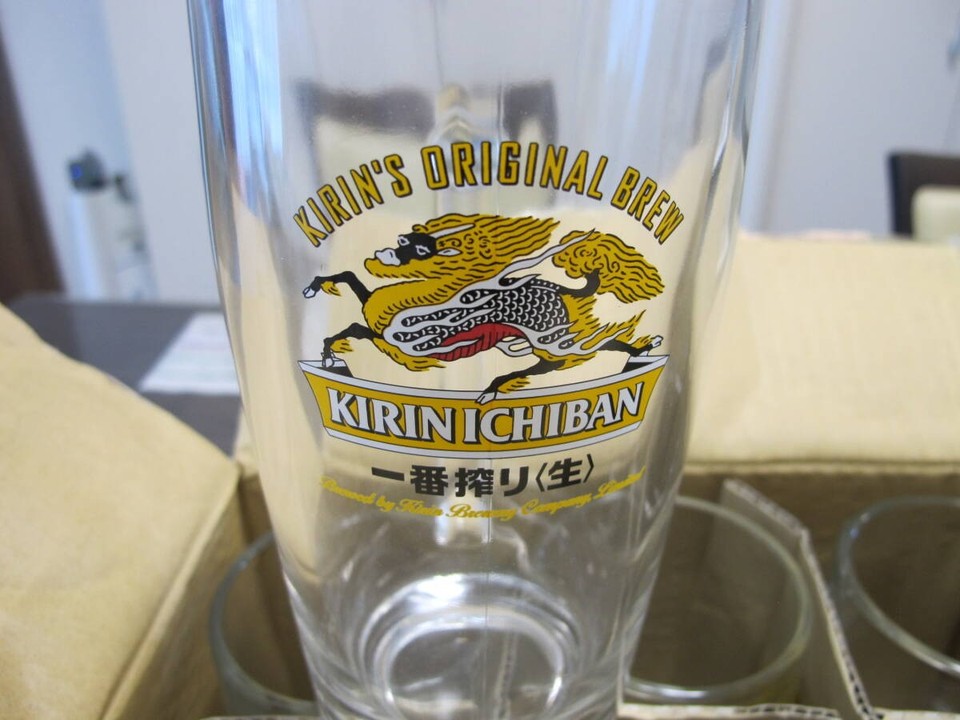 KIRIN Kirin Ichiban Shibori Draft Beer Original Mug 800ml 6 Pieces Old ...