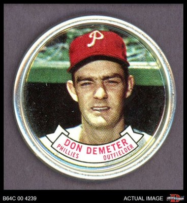 1964 Topps Coins #116 Don Demeter Phillies 6 - EX/MT | eBay