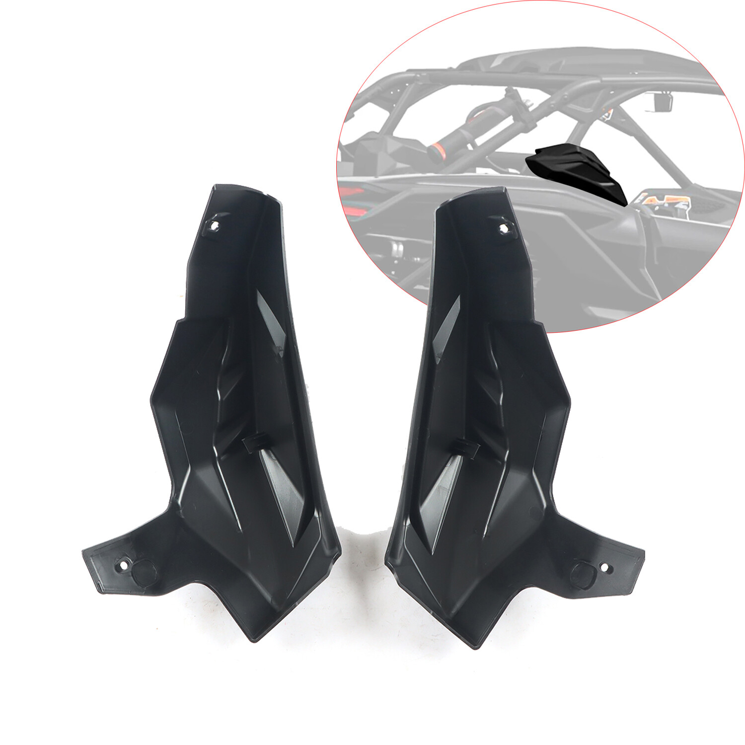 Left Right Rear Cage Trim Cover for 2017 18 19 20 2022 Can-Am Maverick ...