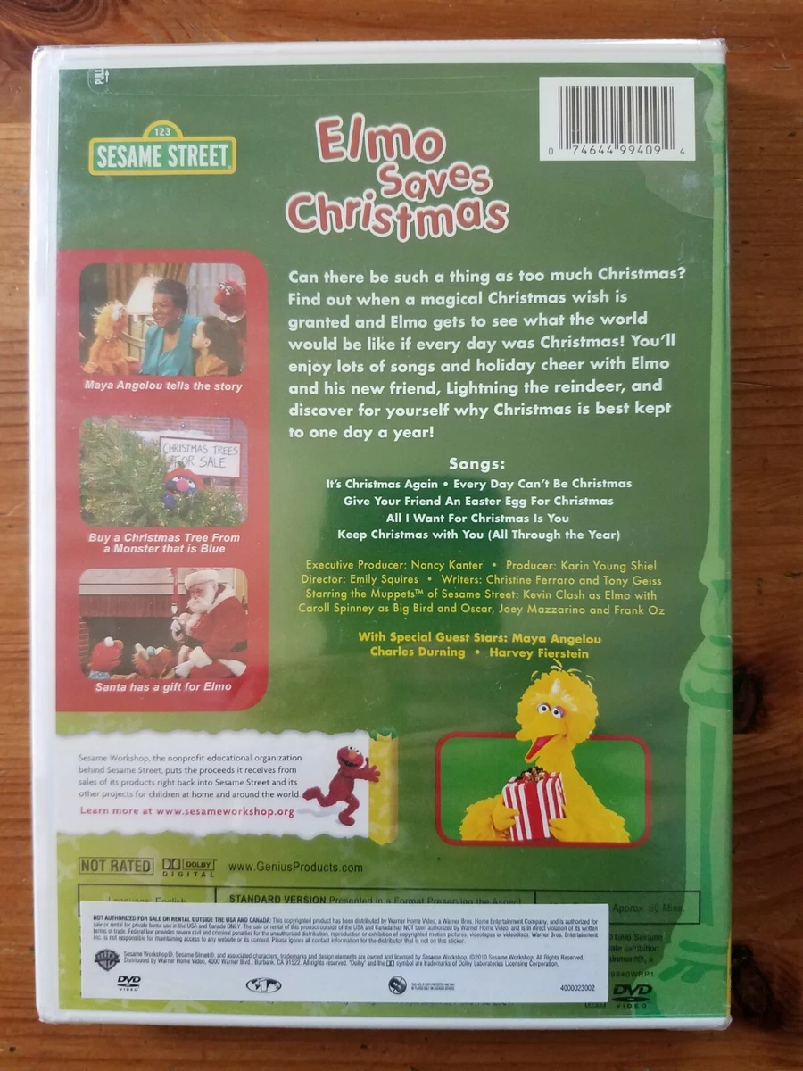 Sesame Street Elmo Saves Christmas Dvd