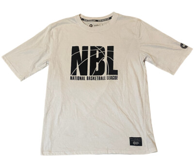 NBL Officially Licensed White Shirt Tee Basketball T-Shirt Men's Size ...
