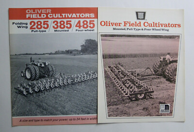 (2) Different Oliver 285 385 485 Field Cultivator Brochures | eBay