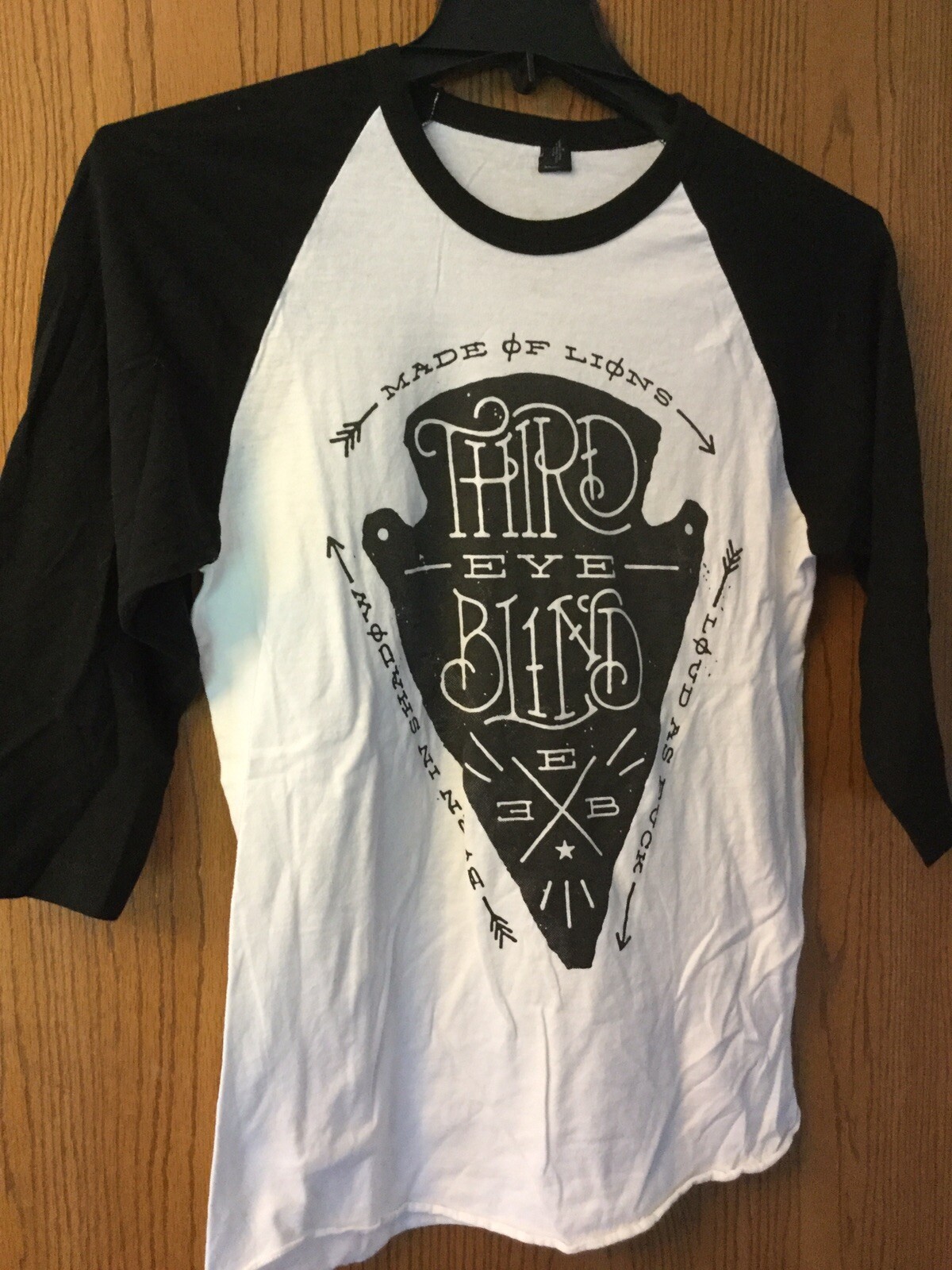 Third Eye Blind. Shirt. White With Black 3/4 Sleeves. S | eBay