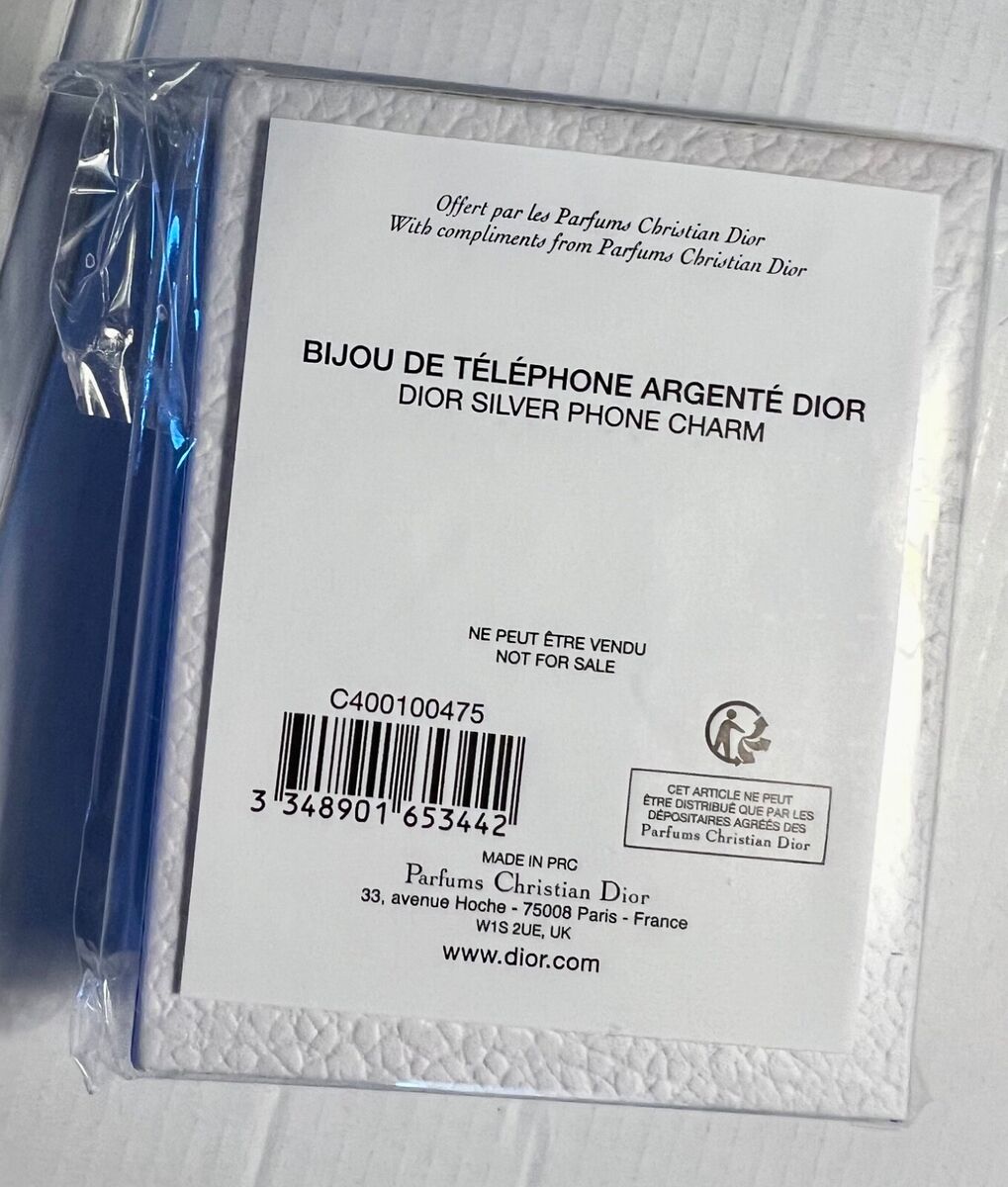 Christian Dior Beauty Silver Phone Charm Stars CD LOGO Chain Christian Dior Beauty Silver Phone Charm Stars CD LOGO Chain