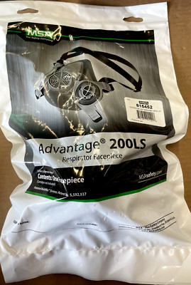 MSA Advantage 200 LS Half-Mask Respirator Single Neck Strap (size large ...