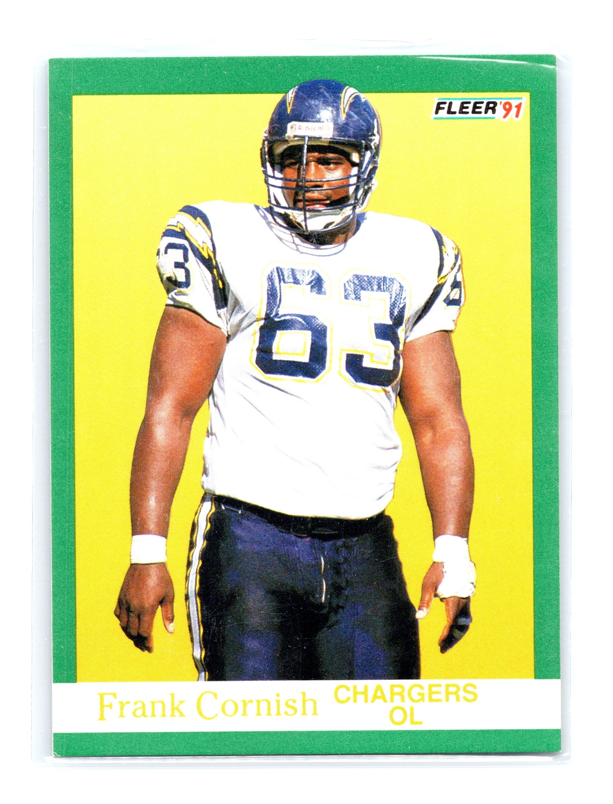 1991 Fleer Football #173 Frank Cornish San Diego Chargers | eBay