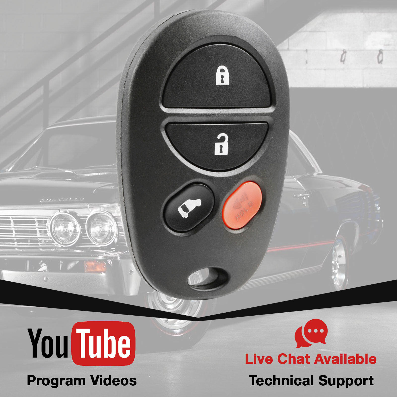 2 Keyless Entry Remote Fobs for 2004 2005 2006 2007 2008 Toyota Sienna ...