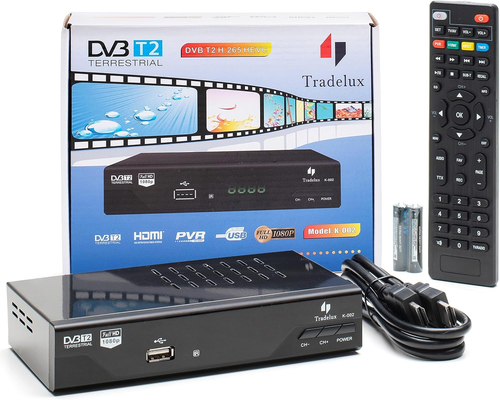 Decoder Dvb T2 Ricevitore Digitale Terrestre 2024 Mpeg 4 Full Hd 1080P ...