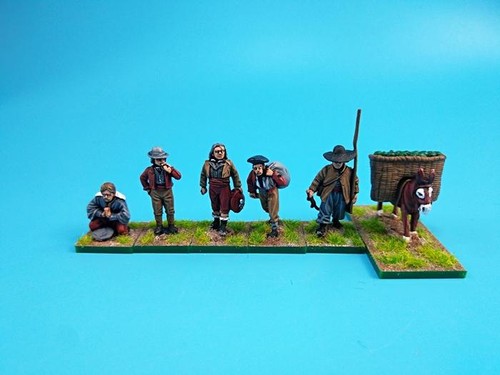 28mm Carlist War painted Carlists Male civilians CWC01 | eBay UK