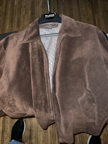 Le Collezioni Structure (Armani) Men's Leather Suede Brown Classico XL ...