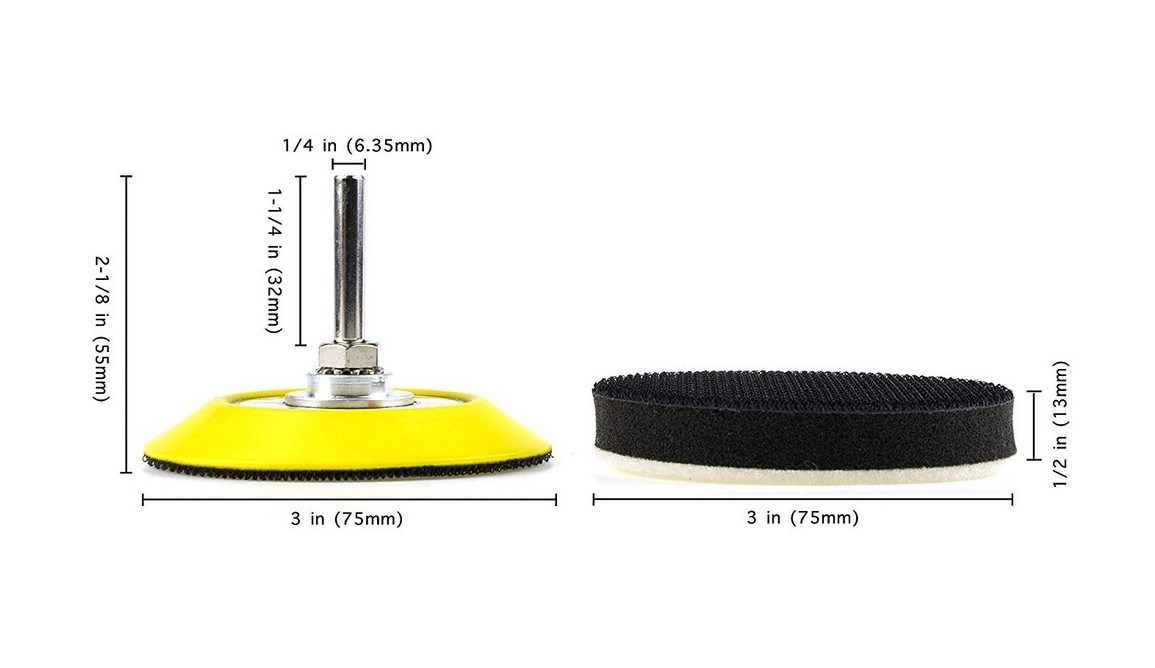 3 Inch Hook and Loop Sanding Pad with Soft Foam Layer Buffering Pad | eBay