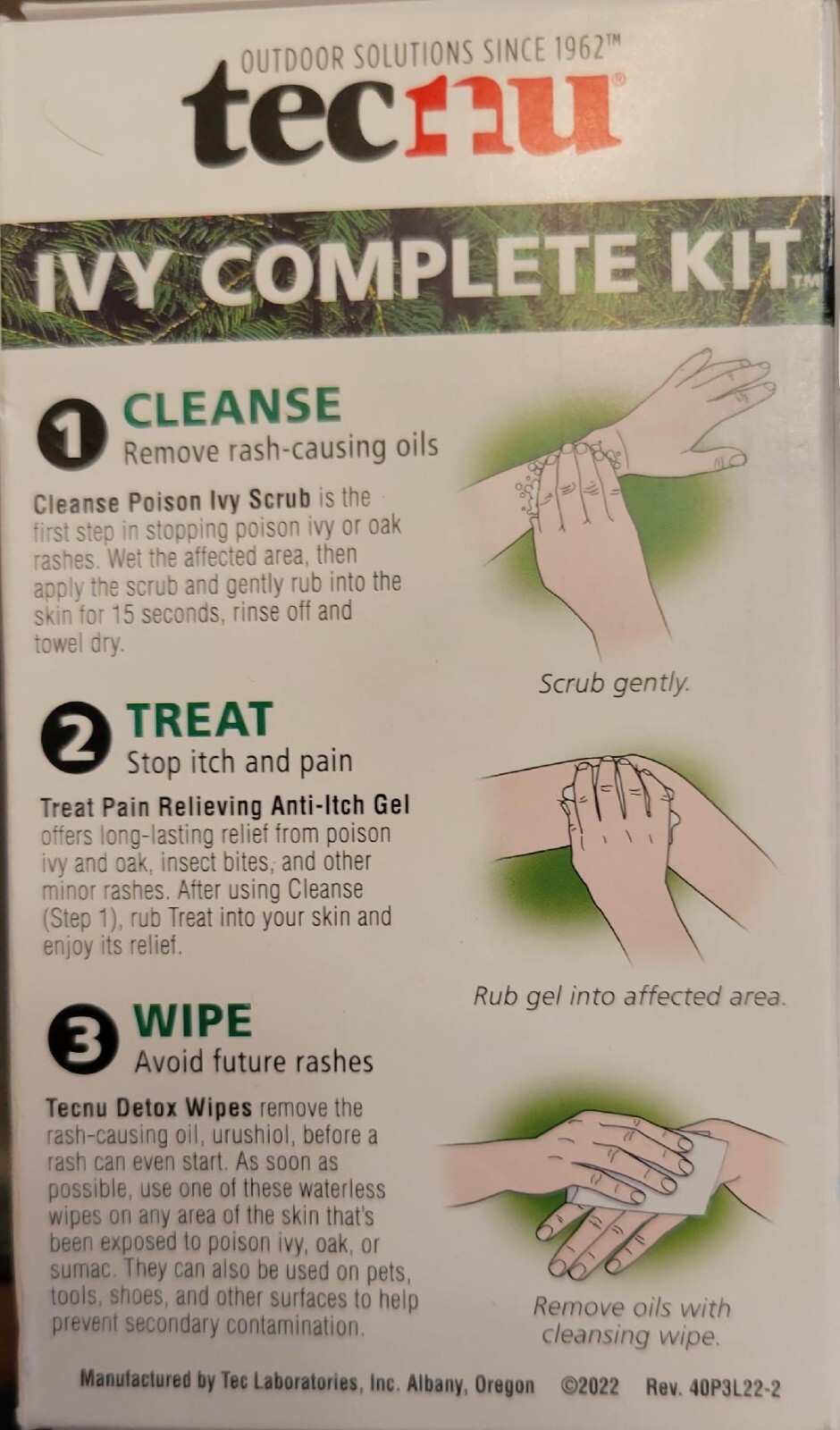 Tecnu Ivy Complete Kit All-in-1 Solution for Poison Ivy Oak Rashes Exp ...