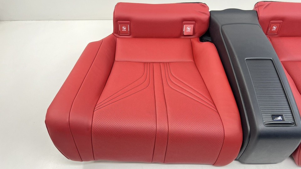 2015-2023 Lexus RC F Rear Seat Set Complete Upper And Lower Cushion Red ...