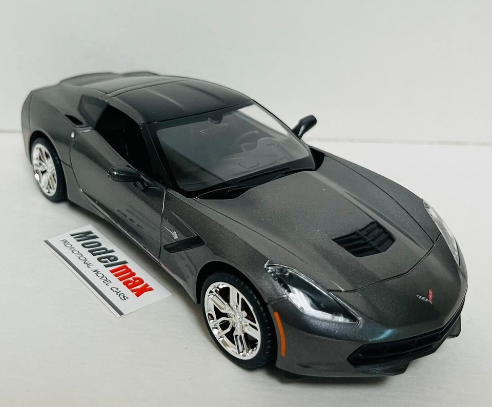 New 2015 Corvette C7 Coupe Promo Model Shark Gray Metallic MODELMAX | eBay