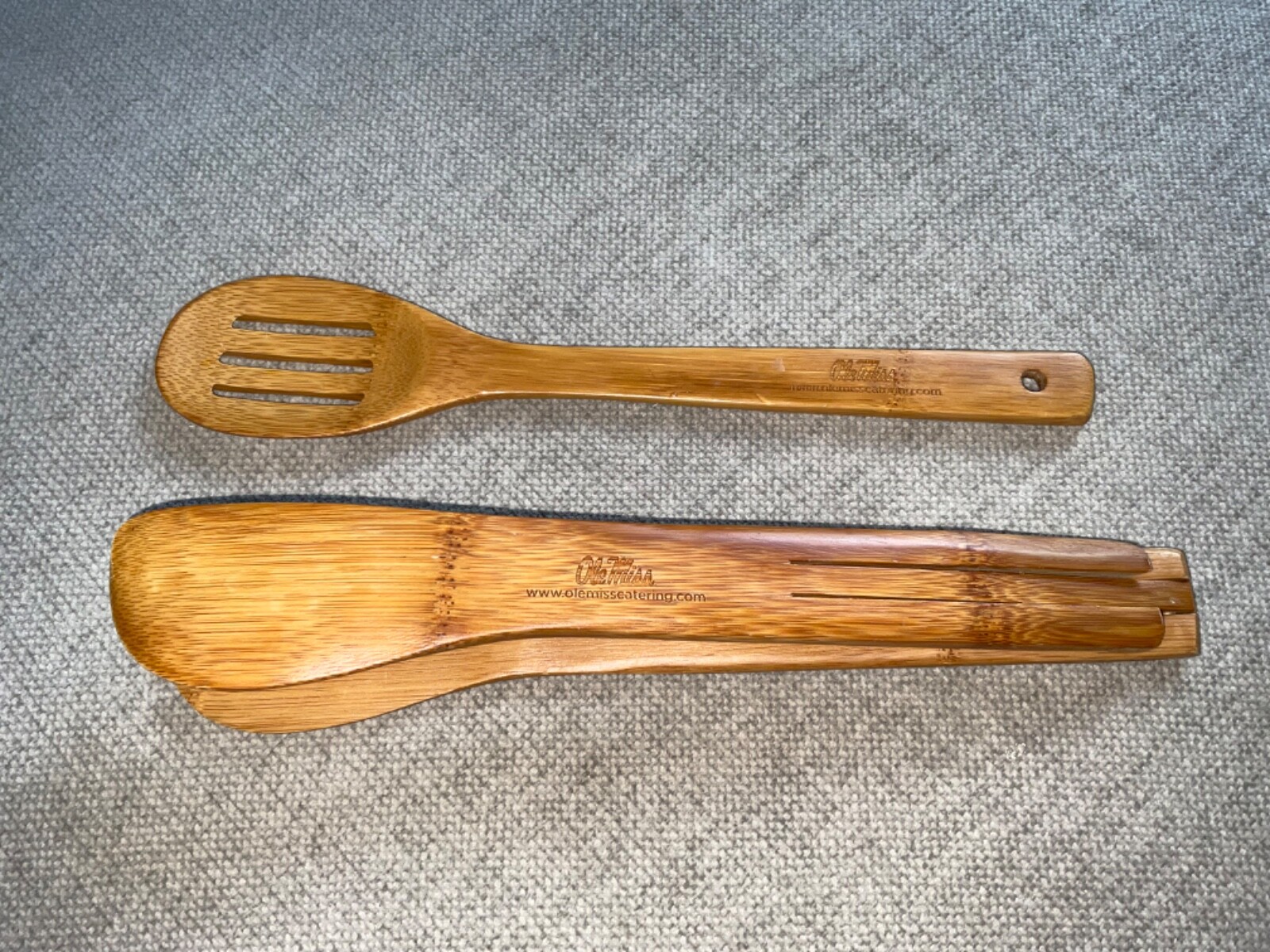 Ole Miss Wooden Spoon and Salad Tongs Catering University of ...