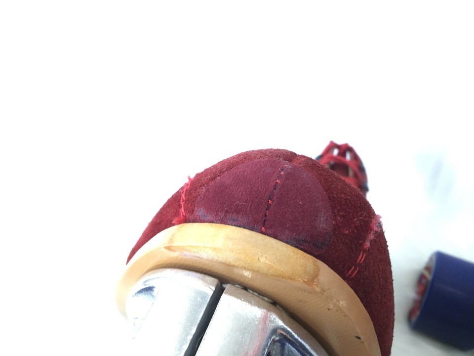 Suede Norele Roller Skates Red Vintage Boots W/ New Avanti Plates! Sz 7 ...